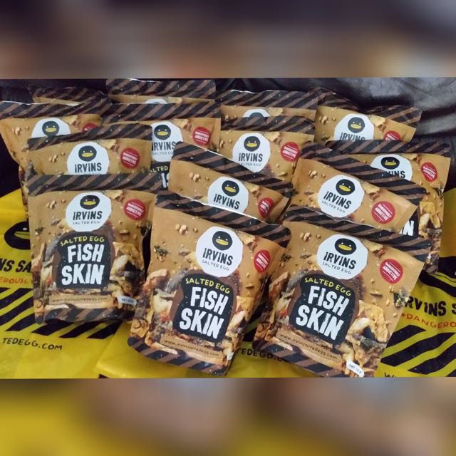 Irvin's Salted Egg Fish Skin, Food & Drinks, Packaged & Instant Food on ...