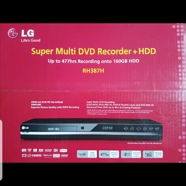 LG Multi DVD Recorder + HDD RH387H, TV & Home Appliances, TV ...