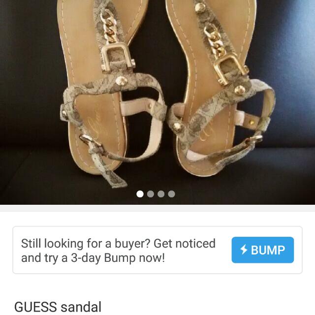 GUESS sandal, Women's Fashion, Footwear, Sandals on Carousell