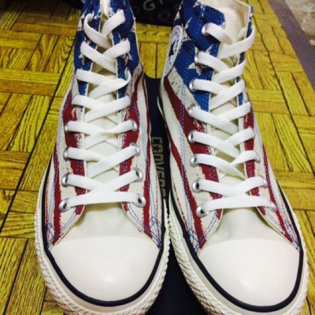 Converse ( High Cut ) Captain America Design, Women's Fashion, Footwear ...