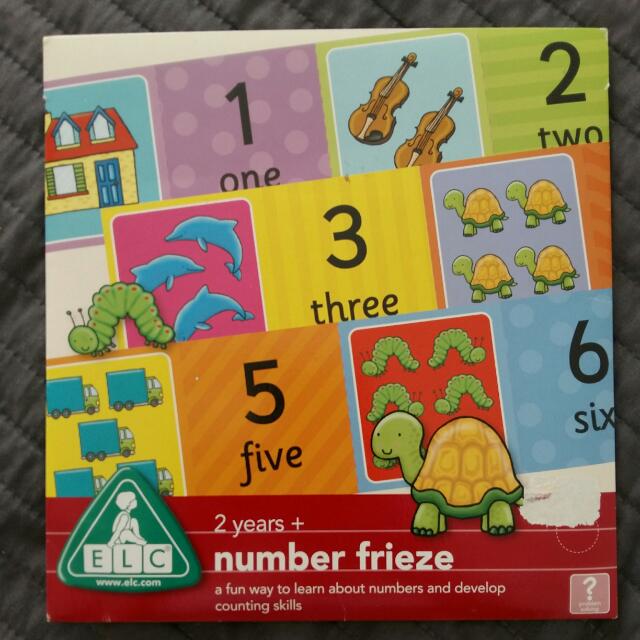ELC Number and Alphabet Frieze, Hobbies & Toys, Toys & Games on Carousell