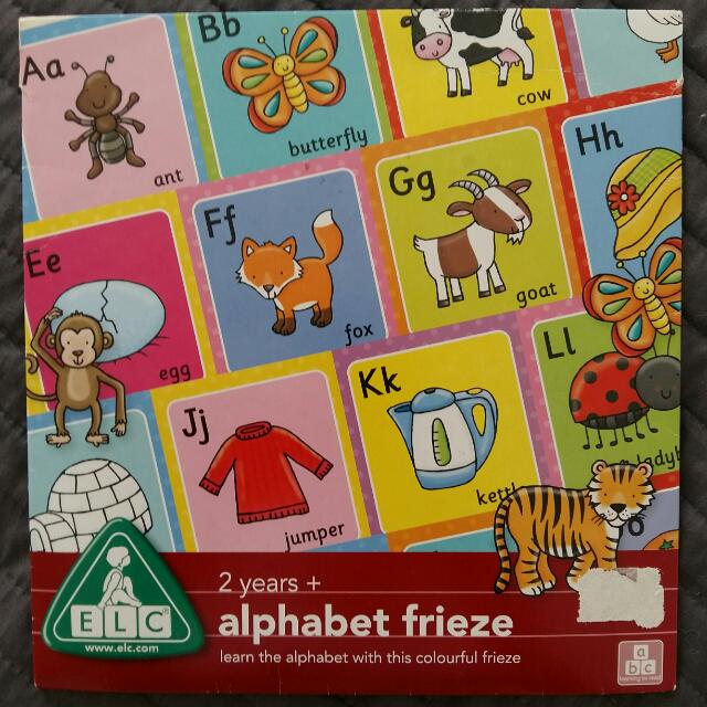 ELC Number and Alphabet Frieze, Hobbies & Toys, Toys & Games on Carousell
