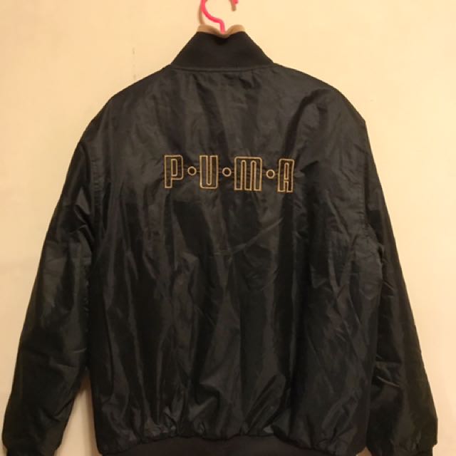 Original Puma Bomber Jacket, Fesyen Pria, Pakaian di Carousell