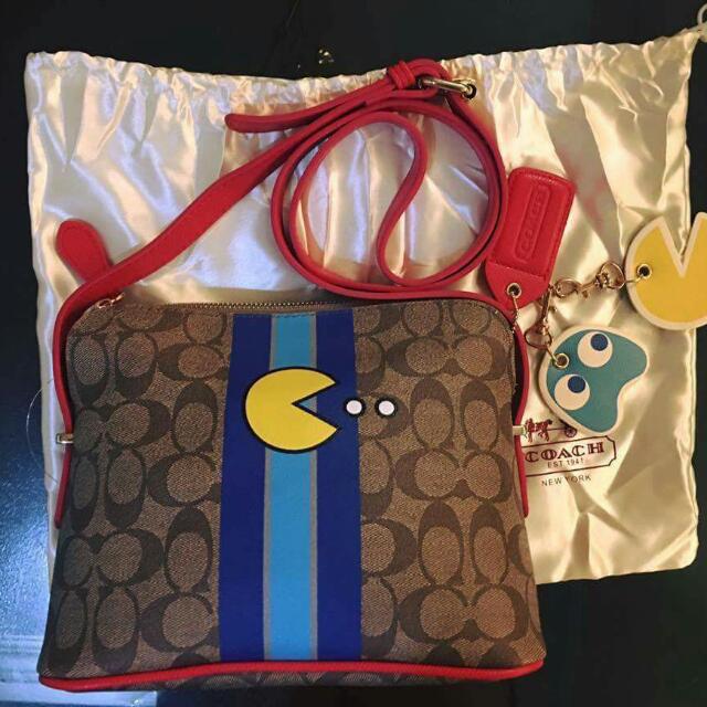 Coach Bag Pacman Design, Women's Fashion, Bags & Wallets, Cross-body ...