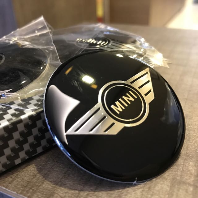 Mini Cooper Wheel Hub Sticker Center, Car Accessories on Carousell