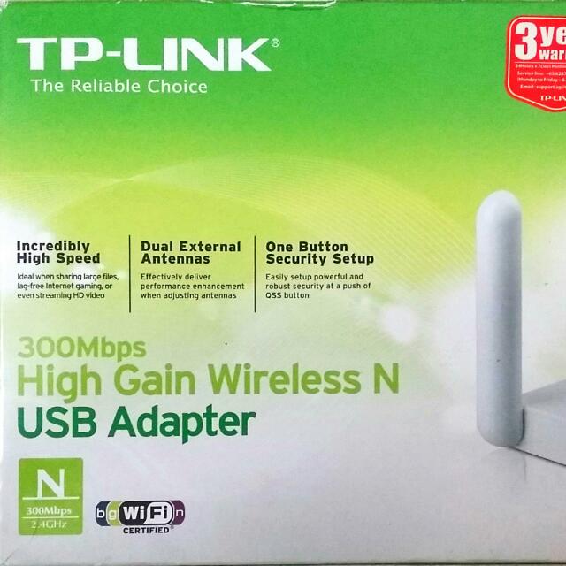 TP-Link 300Mbps High Gain Wireless N USB Adapter, Computers & Tech ...