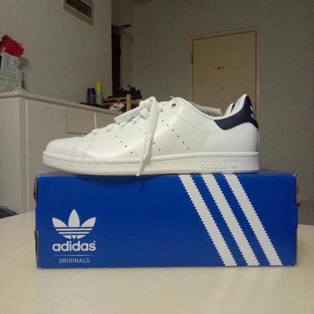 Adidas Original Stan Smith Navy Blue, Men's Fashion, Footwear, Sneakers ...