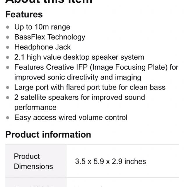 Creative Inspire T3130 2.1 Multimedia Speaker System, Audio, Soundbars ...