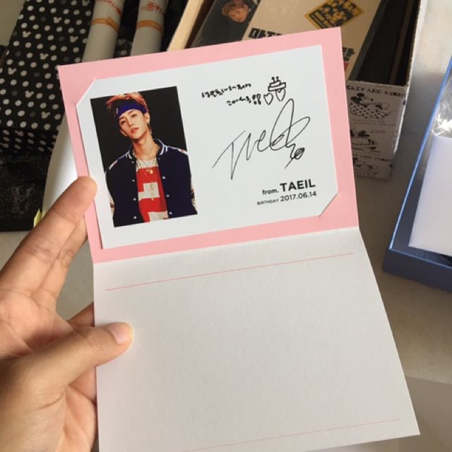 NCT TAEIL BIRTHDAY CARD, Hobbies & Toys, Memorabilia & Collectibles, K ...