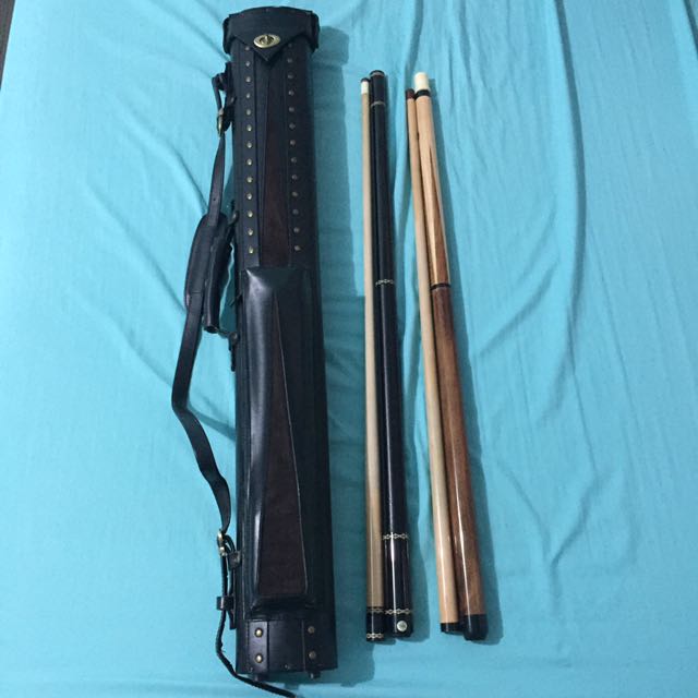 Pool Cue Set With Case, Sports Equipment, Sports & Games, Billiards ...