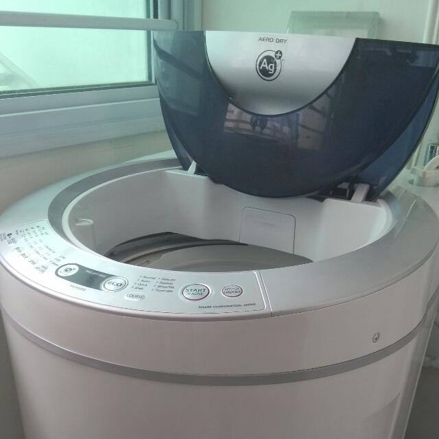 Water Saving SHARP Washing Machine ES-N80GS, TV & Home Appliances ...