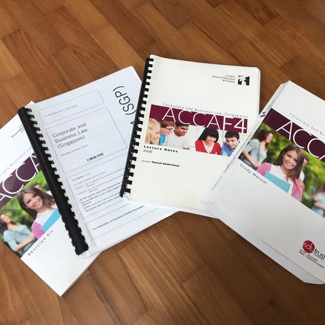 ACCA F4 SG LSBF full set, Hobbies & Toys, Books & Magazines, Textbooks ...