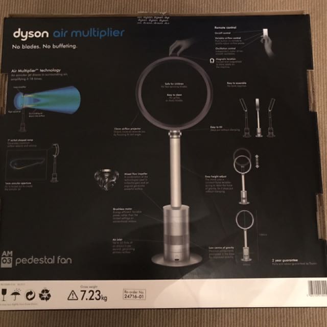 Dyson Air Multiplier Pedestal Fan AM03, TV & Home Appliances, Air ...