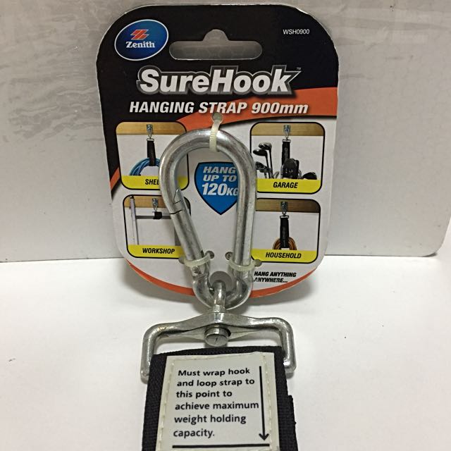 Zenith 120kg & 80kg SureHook Zinc Plated Hanging Strap (2 Pcs), Mobile ...