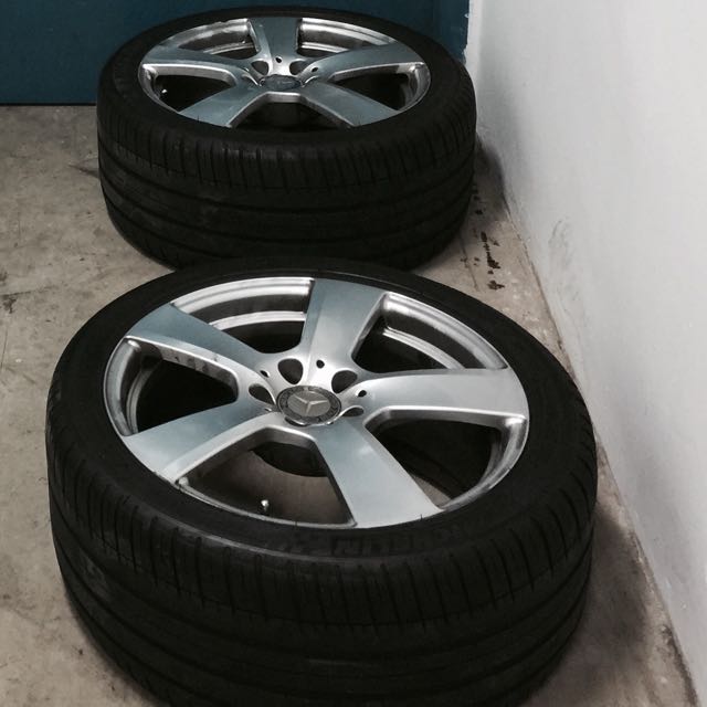 Original Mercedes E250 (W212) Staggered Rims Comes Michelin PS3 Tyres ...