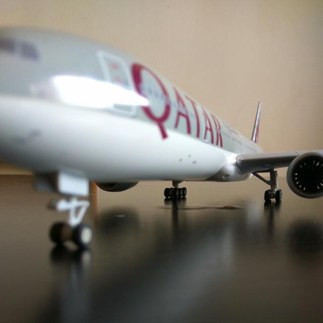 Qatar Airways 777-300 1:200, Hobbies & Toys, Toys & Games on Carousell