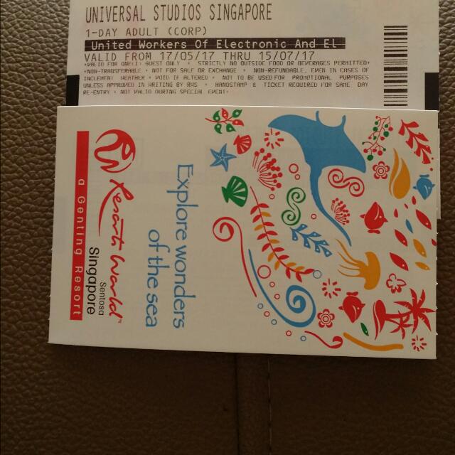 Universal Studio Singapore Tickets, Tickets & Vouchers, Event Tickets on Carousell