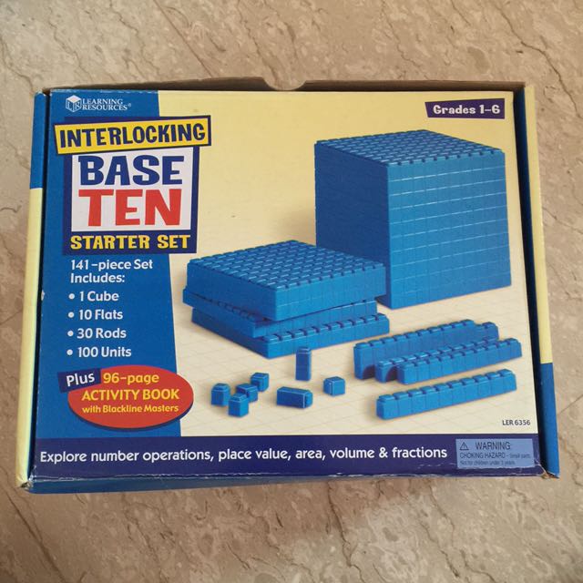 Interlocking Base Ten Starter Set (Maths), Hobbies & Toys, Toys & Games on Carousell