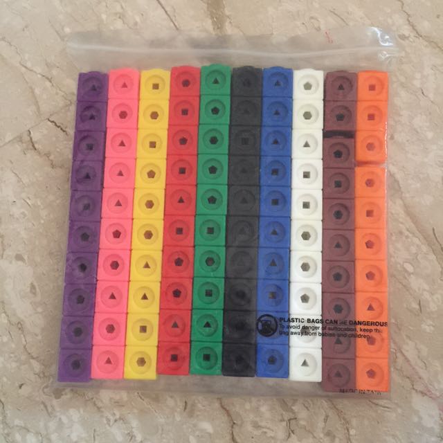 Multi-Link Cubes, Set Of 100, Toys & Games, Board Games & Cards on ...