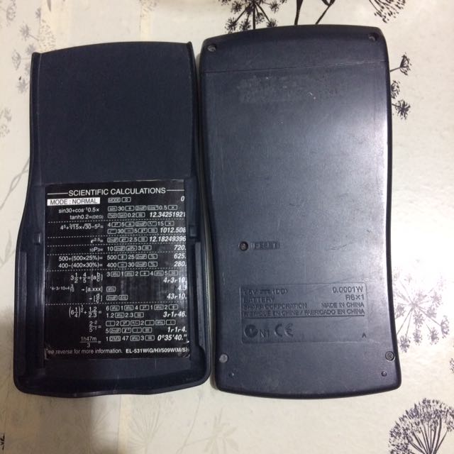 Scientific Calculator (Sharp EL-531WH), Computers & Tech, Office ...