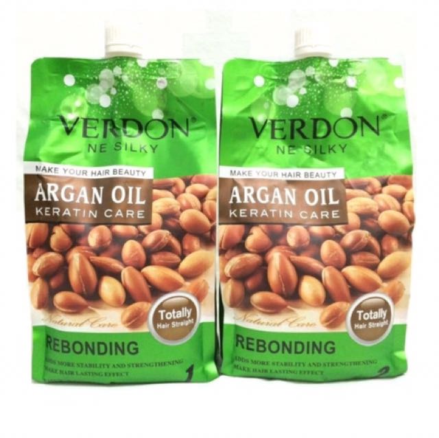 Verdon NE Silky Argan Oil Keratin Care Rebonding 800ml x 2, Beauty ...