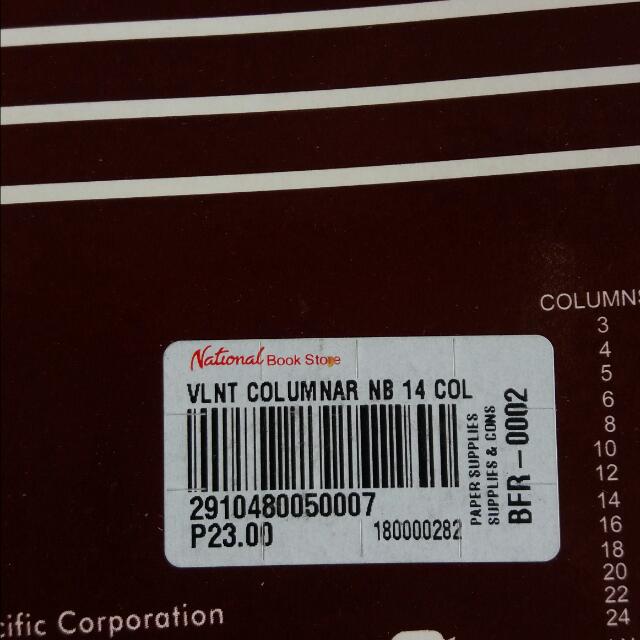 14-column Columnar Notebook, Hobbies & Toys, Books & Magazines ...