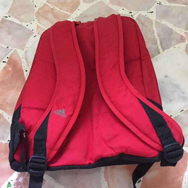 Adidas Backpack Red, Men's Fashion, Activewear on Carousell