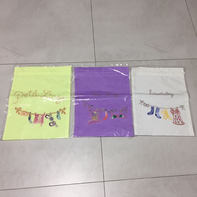 Embroidery Pull String Bags, Babies & Kids, Going Out, Diaper Bags ...