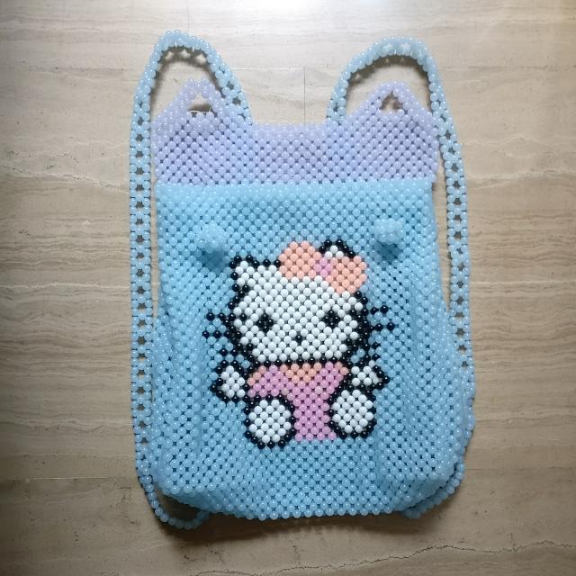 Handmade Hello Kitty Beaded Bag, Hobbies & Toys, Stationery & Craft ...