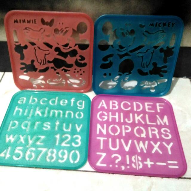 utensil cetak angka dan gambar, Buku & Alat Tulis, Alat Tulis di Carousell