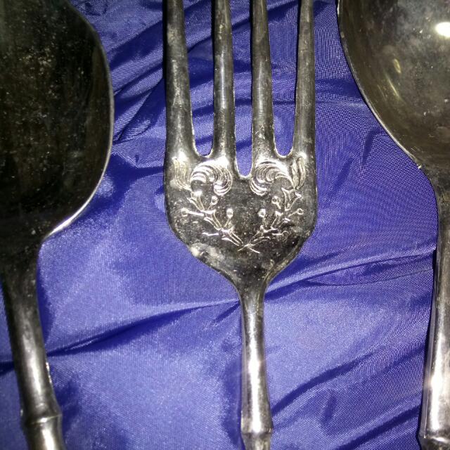 Vintage Silver- Plated EP ZING LBL Cutlery Set From Italy, Furniture ...