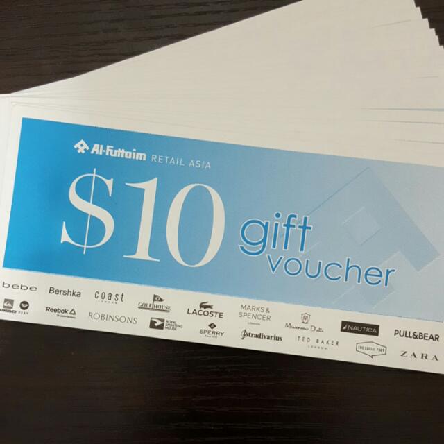 20 Pcs Of $10 Gift Voucher @ Al-futtaim Retail Store Only For $185 ...