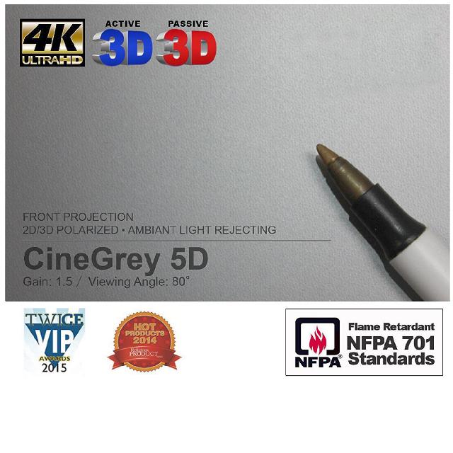 Elite Screens Cinegrey 5D 135" DIY ALR Ambient Light Rejecting ...