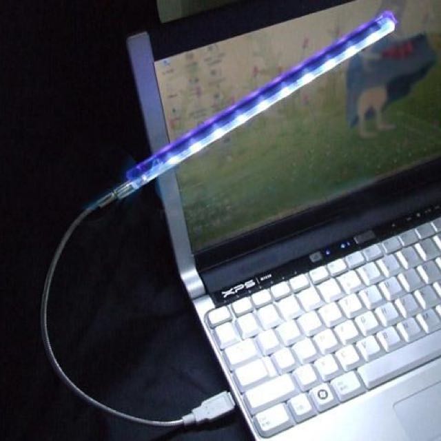 Flexible USB 10 LED Light Lamp Keyboard Reading for Desktop Notebook Laptop PC, Mobile Phones ...