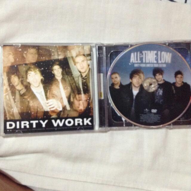 SIGNED All Time Low - Dirty Work Limited Tour Edition: CD + DVD ...