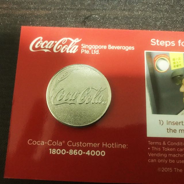 Coca Cola Coin, Hobbies & Toys, Memorabilia & Collectibles, Vintage ...