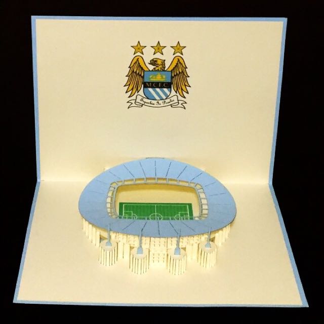 Manchester City Pop-Up Card, Hobbies & Toys, Stationery & Craft ...