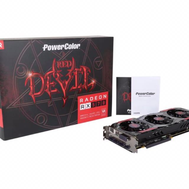 PowerColor Red Devil Radeon RX 570 4GB, Computers & Tech, Parts ...