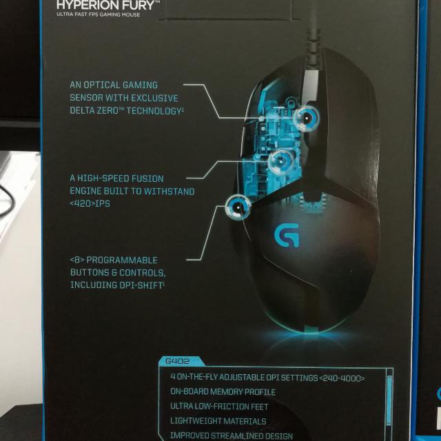 [Local warranty]Logitech G402 Hyperion Fury FPS Gaming Mouse, Computers ...