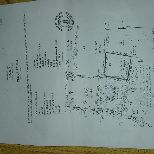 Tanah Tepi Jalan Di Permatang Batu, Property, For Sale on Carousell