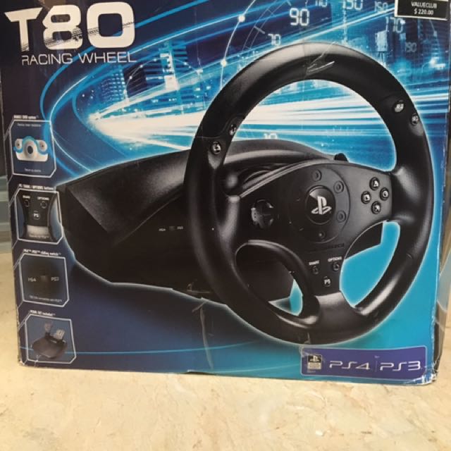 Thrustmaster T80 Racing Wheel, Video Gaming, Gaming Accessories ...