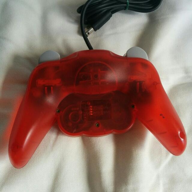Hori Clear Red GameCube Controller, Video Gaming, Gaming Accessories ...