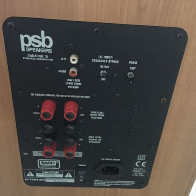 PSB Subsonic 5i Subwoofer SPOILT, Electronics, Audio on Carousell