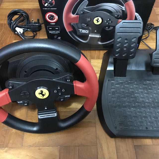 Thrustmaster T150 Ferrari Wheel For ps3 ps4, Video Gaming, Gaming ...