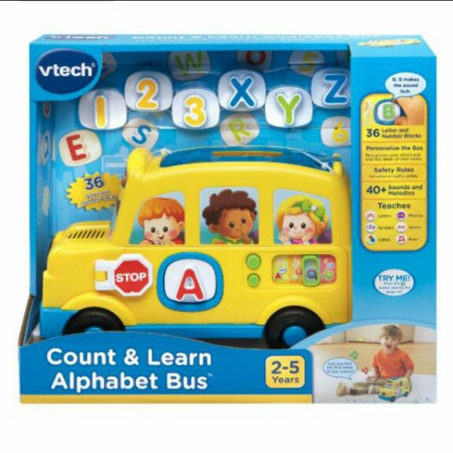 Vtech Count And Learn Alphabet Bus, Babies & Kids, Infant Playtime on ...