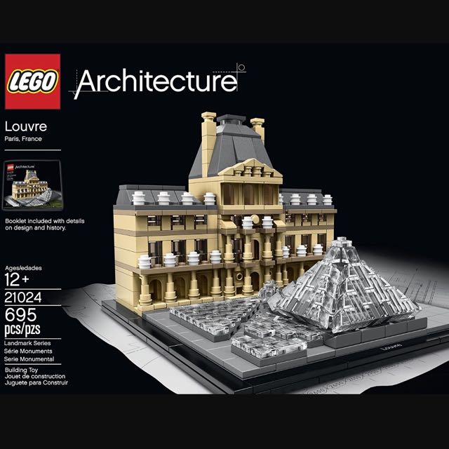 Lego Architecture Louvre, Hobbies & Toys, Toys & Games on Carousell