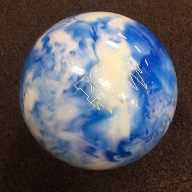 ICE STORM BLUE-WHITE Bowling Ball, Sports Equipment, Sports & Games ...