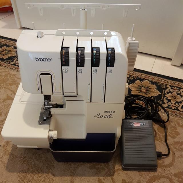 Brother Overlock 3034D Sewing Machine, Hobbies & Toys, Stationery ...