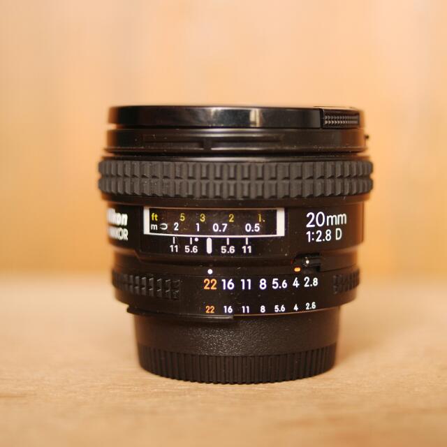 Jual Lensa AFD Nikkor 20mm F2.8 Japan, Fotografi di Carousell