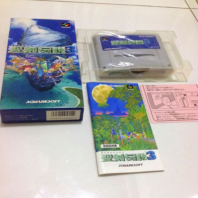 Seiken Densetsu 3 Secret Of Mana Super Famicom SFC 聖剣伝説, Video Gaming ...